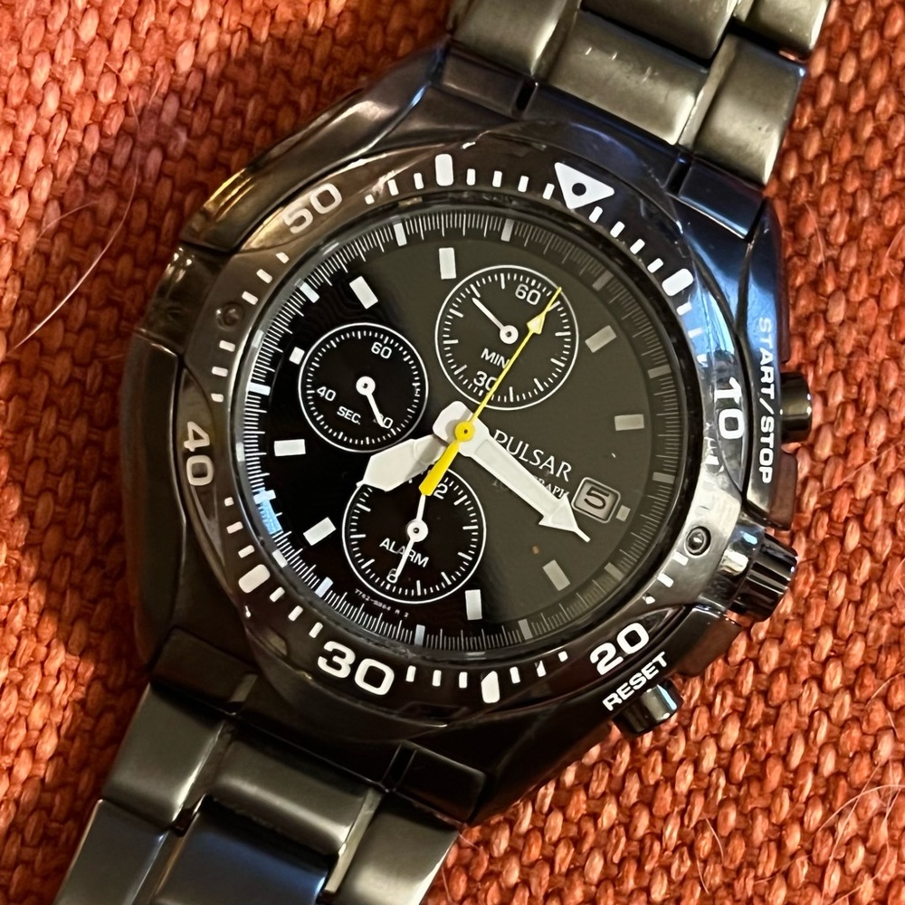 Pulsar By Seiko Model #7t62 Movt X164 Gents Mens Dive… - Gem